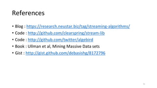 Data streaming algorithms | PPTX