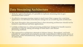 Data streaming fundamentals | PPTX