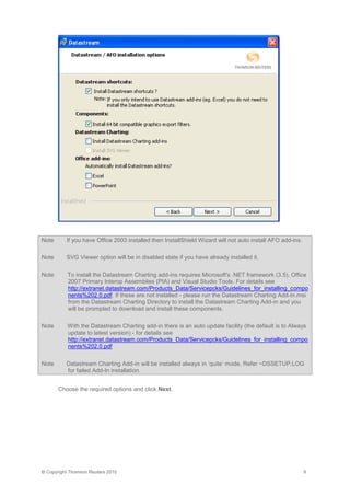 Datastream installation guide | PDF