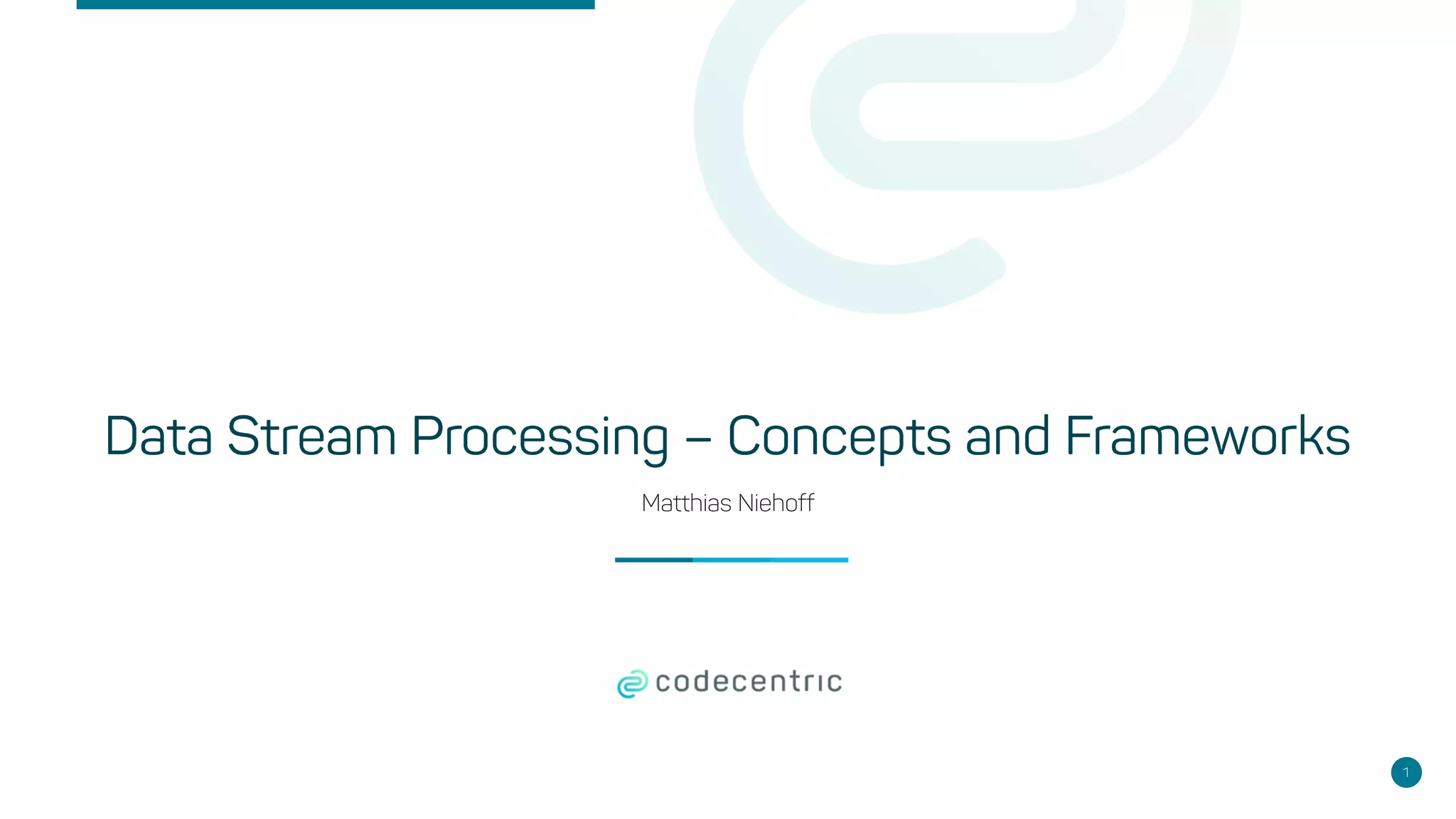 Data Stream Processing Concepts And Frameworks Ppt