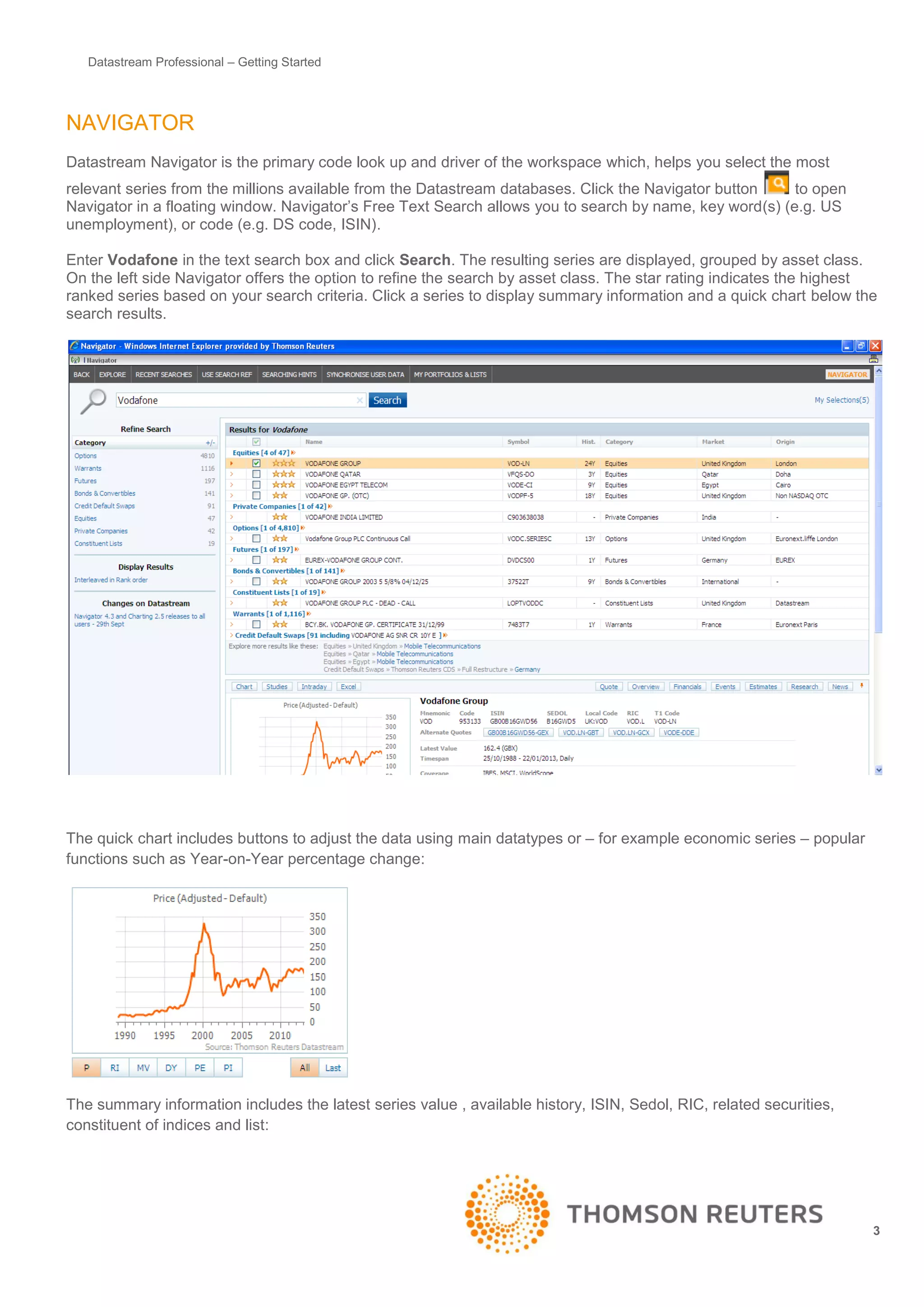 Datastream professional getting started guide | PDF