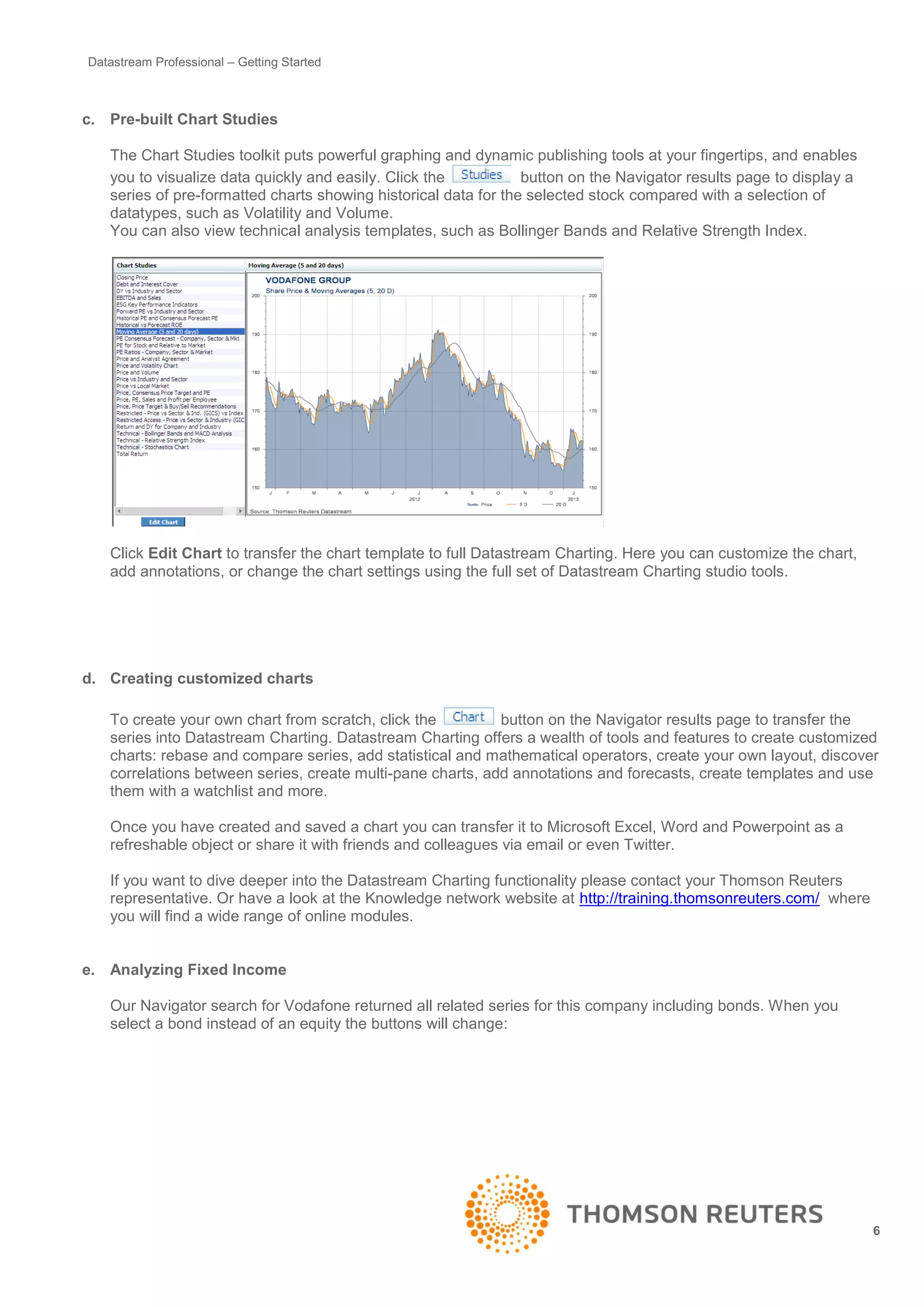 Datastream professional getting started guide | PDF