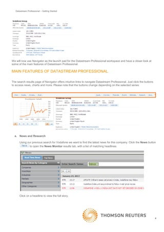 Datastream professional getting started guide | PDF