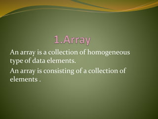 Data structure | PPTX