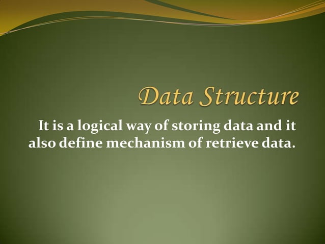 Data structure and its types | PPTX
