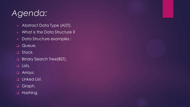 General Data structures | PPT