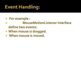 Event Handling in Java | PPTX
