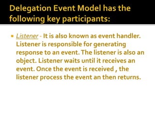 Event Handling in Java | PPTX