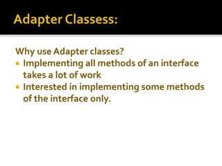 Event Handling in Java | PPTX