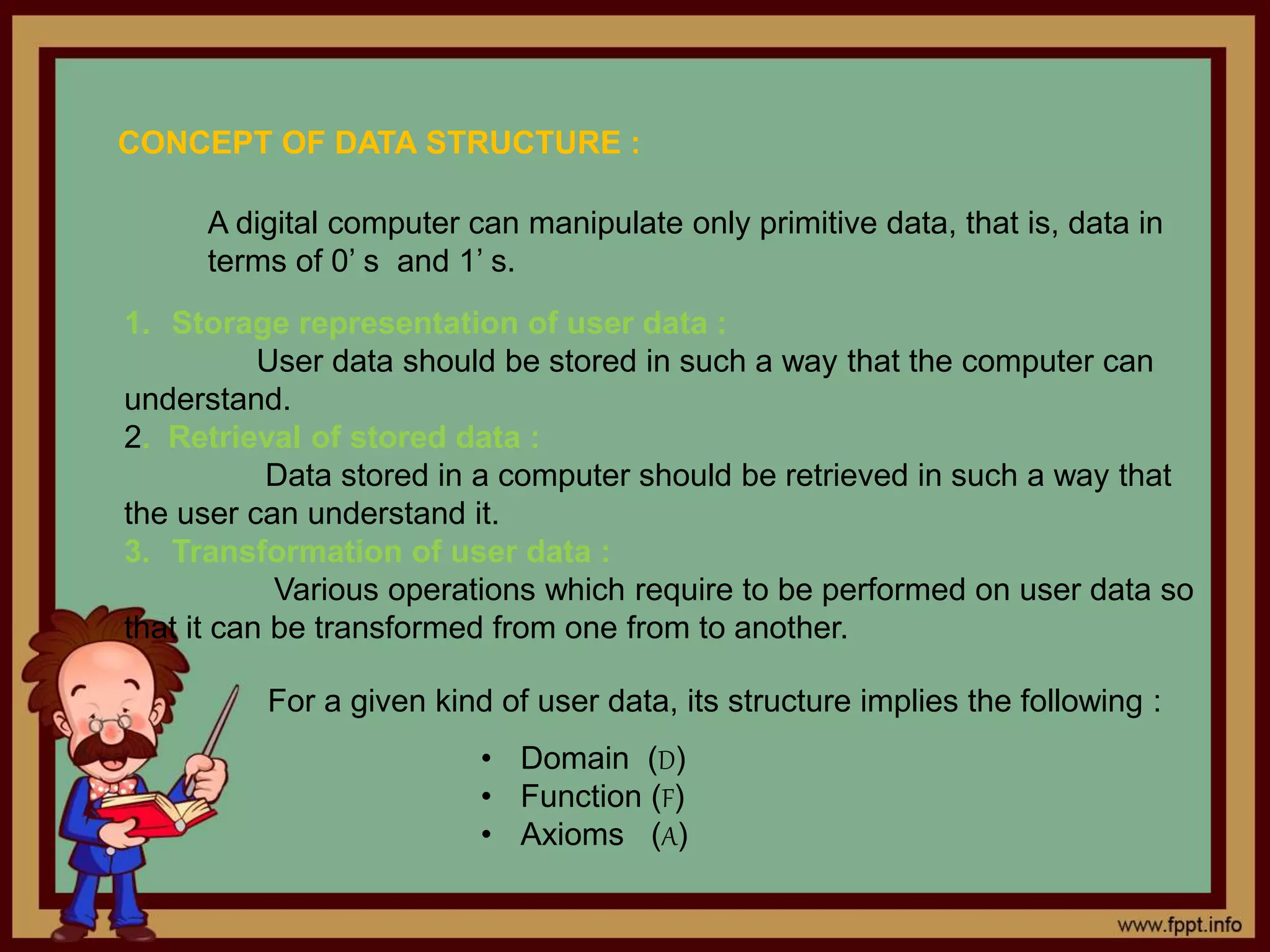Data structure Definitions | PPT