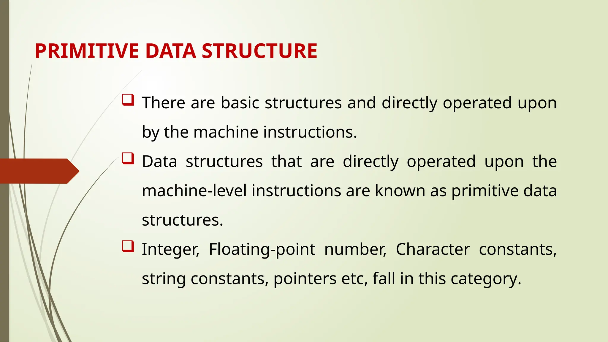 Data Structures Primitives And Non Primitives Pptx Databases