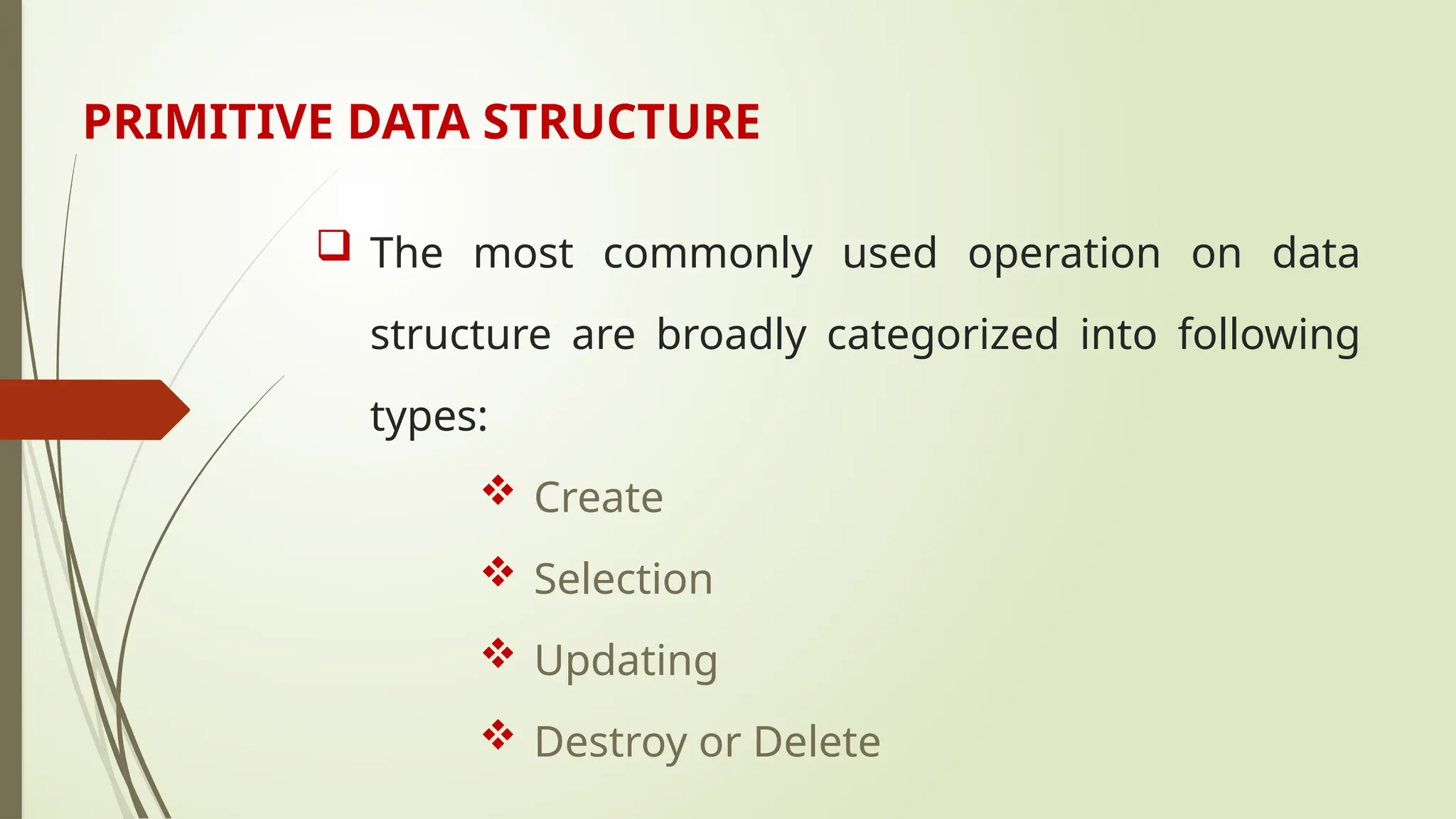 Data Structures Primitives And Non Primitives Pptx Databases