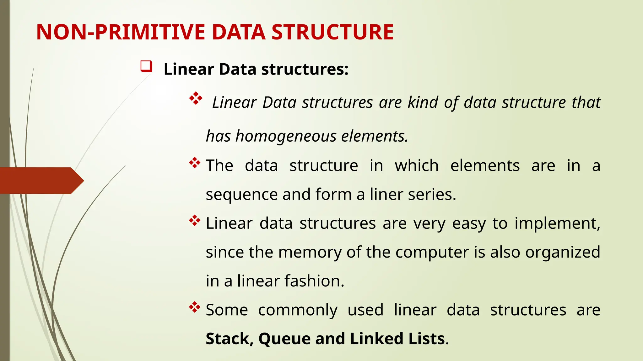 Data Structures Primitives And Non Primitives Pptx Databases