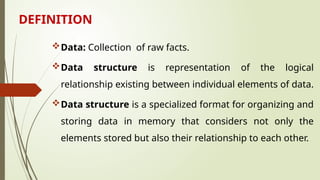 Data Structures - Primitives and Non-Primitives | PPTX