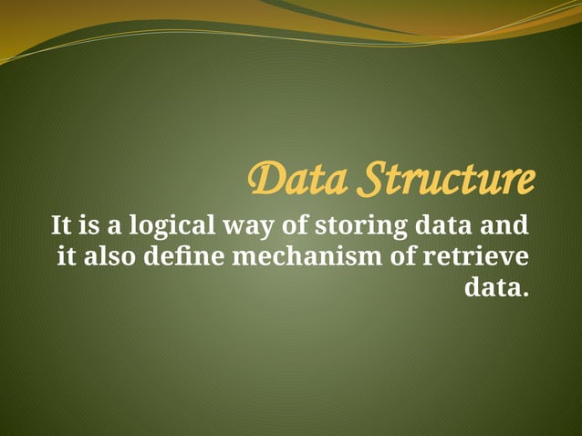 introduction to data structure and algorithms.pptx | Databases ...