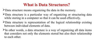 Introduction to Data Structures and their importance | PPTX