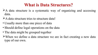 Introduction to Data Structures and their importance | PPTX