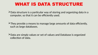 DATA STRUCTURE and its fundamentals .pptx