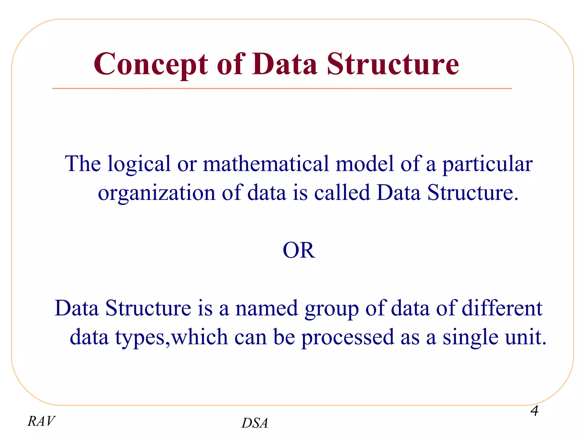 Data structure introduction | PPT
