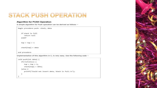 Data structure stack | PPT
