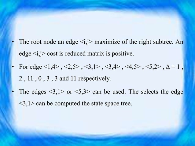 Data structure - traveling sales person and mesh algorithm | PPT