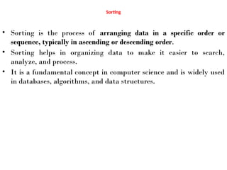 Comprehensive Guide to Sorting Algorithms and Stack Operations in ...