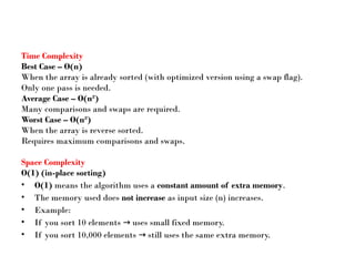 Comprehensive Guide to Sorting Algorithms and Stack Operations in ...