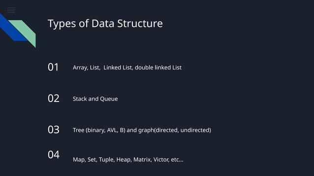 common Data structure algorithms and application | PPTX
