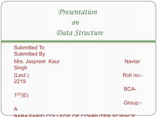 Data structure and its types | PPTX