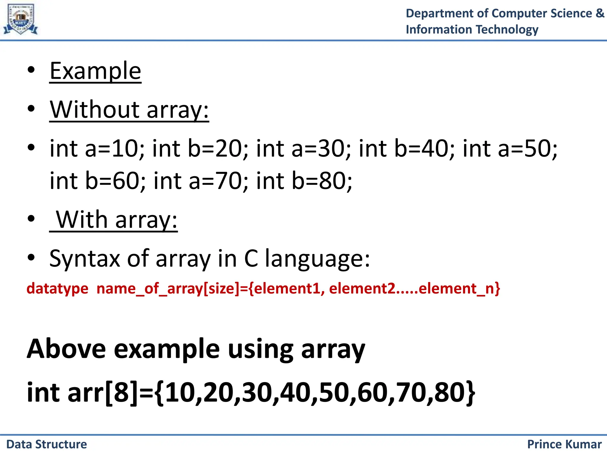 Data Structurearrayandsparse Matrixpptx