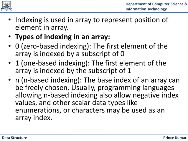 Data Structurearrayandsparse Matrixpptx 