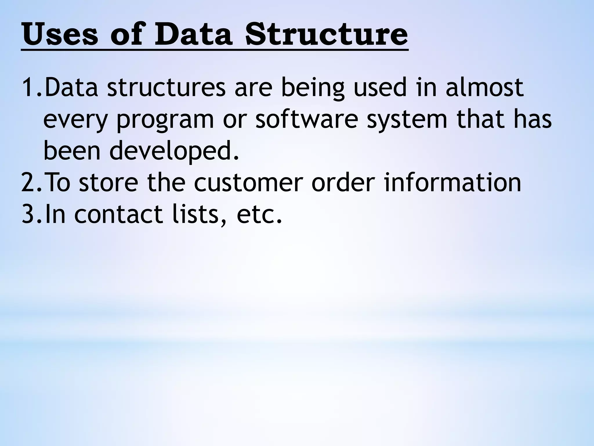 Data Structure Basics Ppt 
