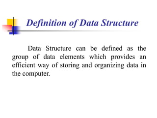 Introduction to Data Structure & algorithm | PPTX