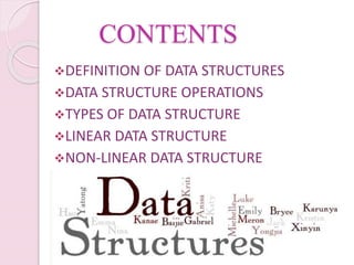 Data structure & its types | PPTX