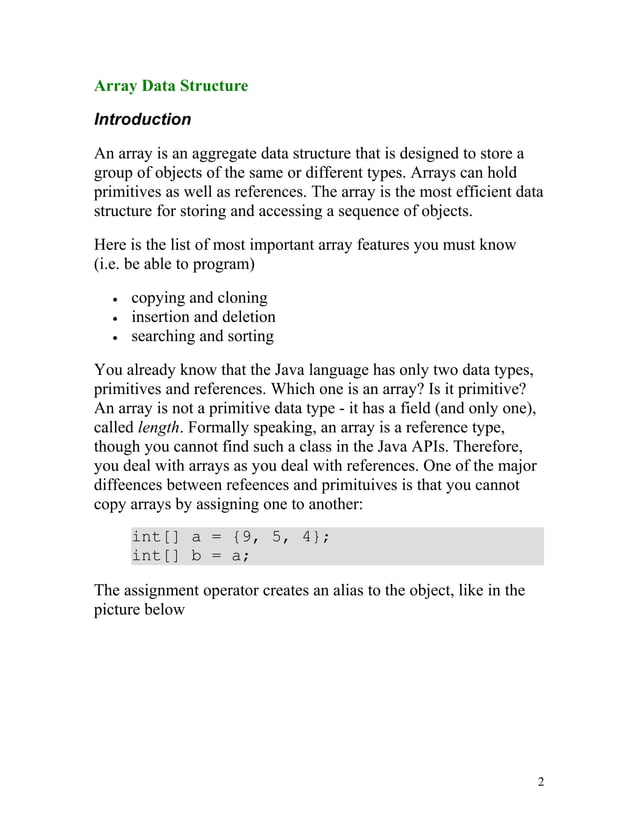 Data structure lecture 2 | DOC