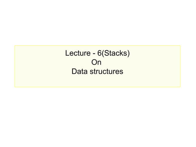 Data structure lecture7 | PPT