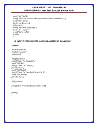 Data structure new lab manual | PDF