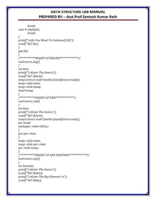 Data structure new lab manual | PDF
