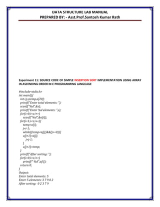 Data structure new lab manual | PDF