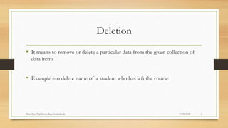 Data structure operations | PPT