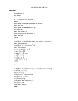 Data structure output 1 | DOCX | Programming Languages | Computing