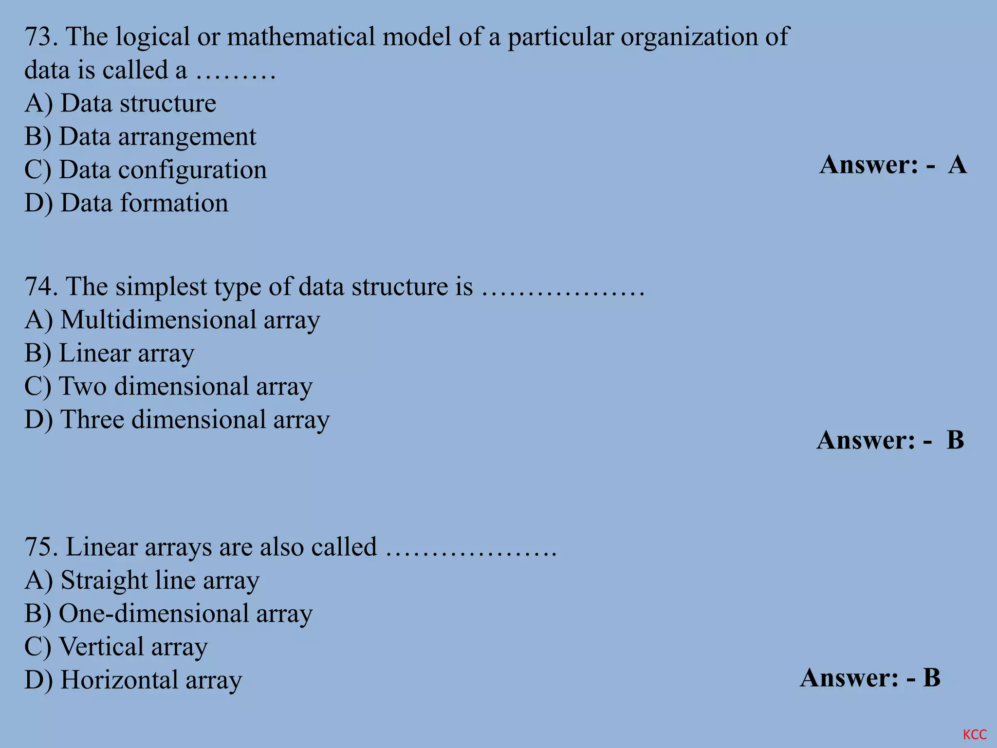 Data Structure Part 3 Ppt