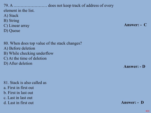Data structure part 3 | PPT