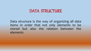 Data structure ppt | PPTX