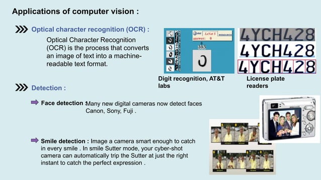 computer vision | PPTX | Cameras and Camcorders | Consumer Electronics
