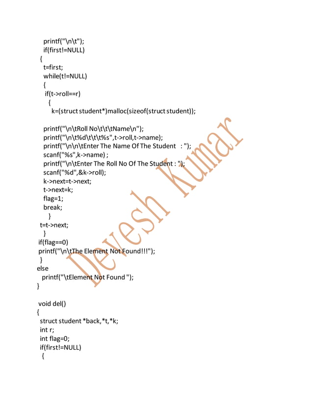 Data Structure Project File | PDF