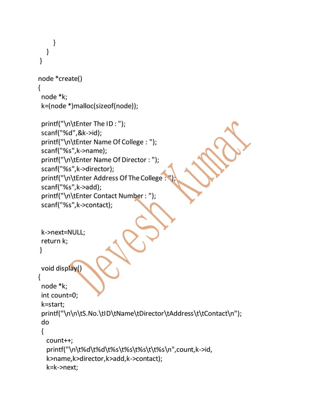 Data Structure Project File | PDF