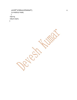 Data Structure Project File | DOCX