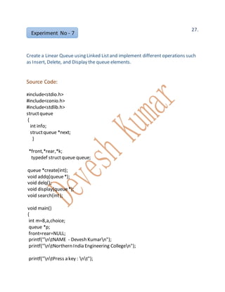 Data Structure Project File | DOCX