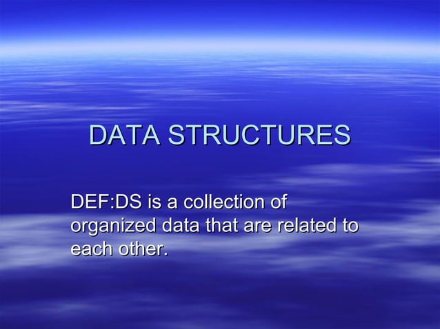 Data structures | PPT